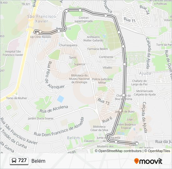 727 Route: Schedules, Stops & Maps - Belém (Updated)