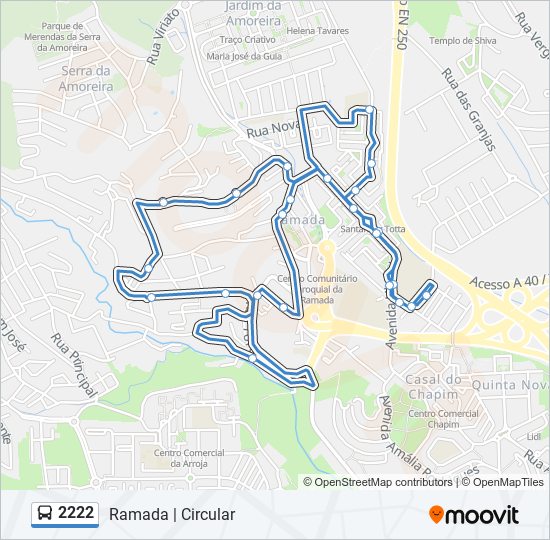 2222 Route: Schedules, Stops & Maps - Voltas Ramada (Updated)