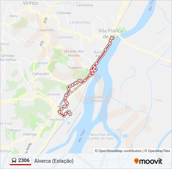 2306 Percursos: Horários, paragens e mapas - Alverca (Estação) (Atualizado)