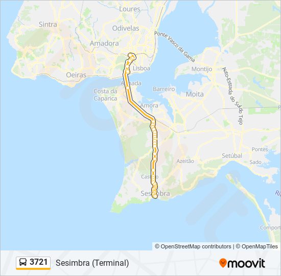 3721 Percursos: Horários, paragens e mapas - Sesimbra (Terminal ...