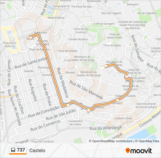 737 Route: Schedules, Stops & Maps - Castelo (Updated)