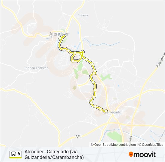 6 Percursos: Horários, paragens e mapas - Alenquer (via Paredes ...