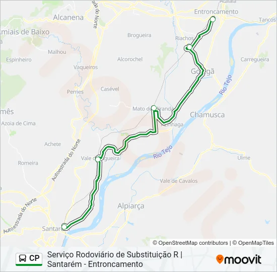 CP Percursos: Horários, paragens e mapas - Entroncamento (Atualizado)