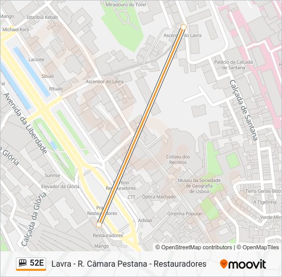 Percursos: Horários, paragens e mapas - Lavra - R. Câmara Pestana ...