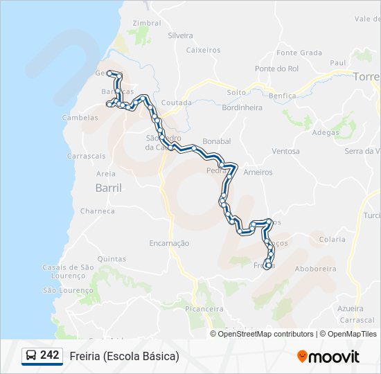 242 Route: Schedules, Stops & Maps - Freiria (Escola Básica) (Updated)
