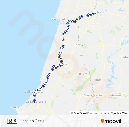 R Route: Schedules, Stops & Maps - Coimbra-B (Updated)