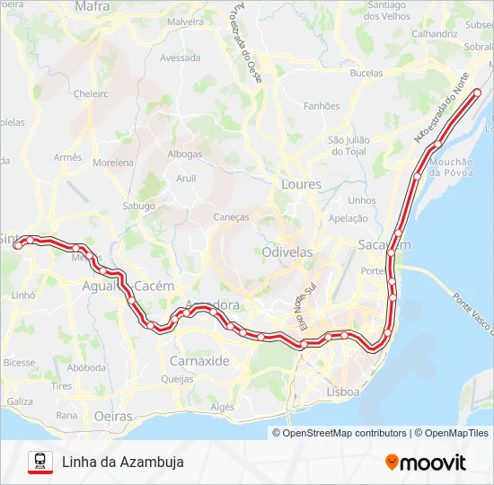 LINHA DA AZAMBUJA Percursos: Horários, paragens e mapas - Alverca ...