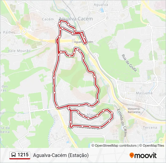1215 Percursos: Horários, paragens e mapas - Agualva-Cacém (Estação ...