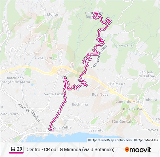 29 Route: Schedules, Stops & Maps - Curral Romeiros Via J Botânico ...