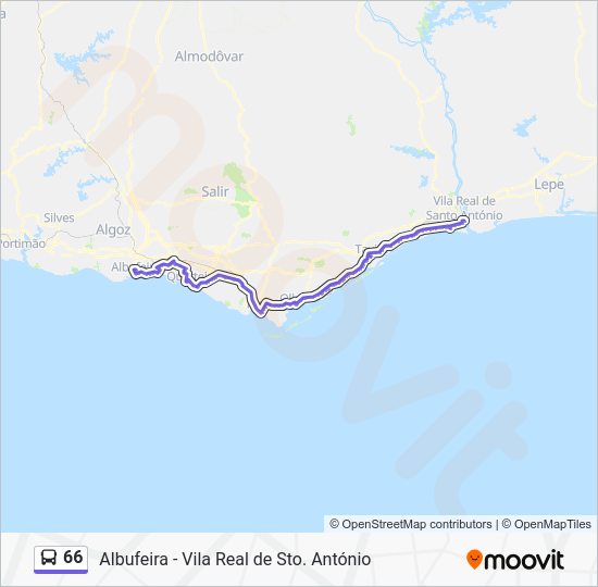 66 Route: Schedules, Stops & Maps - VRS António (Terminal Rodoviário ...