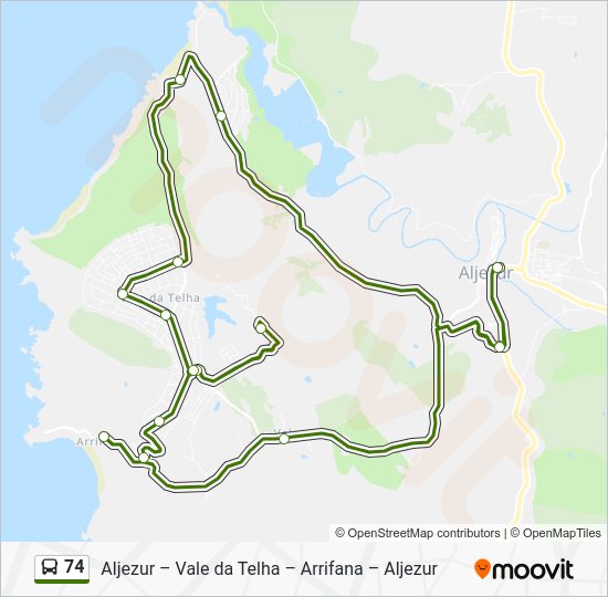 74 Route: Schedules, Stops & Maps - Aljezur (Mercado) (Updated)