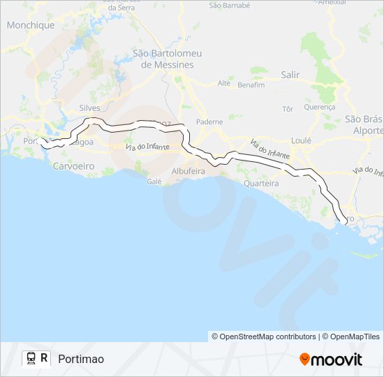 R Percursos: Horários, paragens e mapas - Portimao (Atualizado)