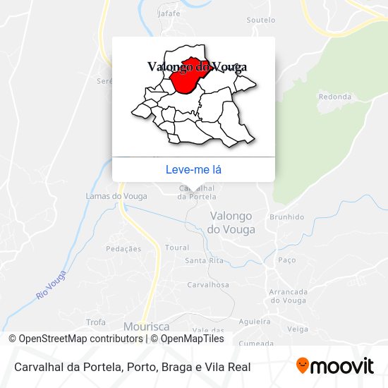 Como chegar a Carvalhal da Portela em Valongo do Vouga por comboio ou ...