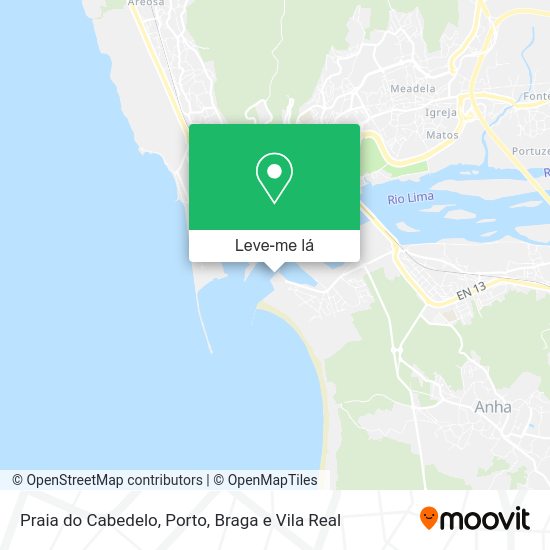 Como chegar a Praia do Cabedelo em Darque por autocarro ou comboio?