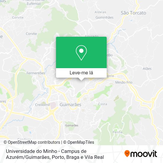 Como chegar a Universidade do Minho - Campus de Azurém / Guimarães ...