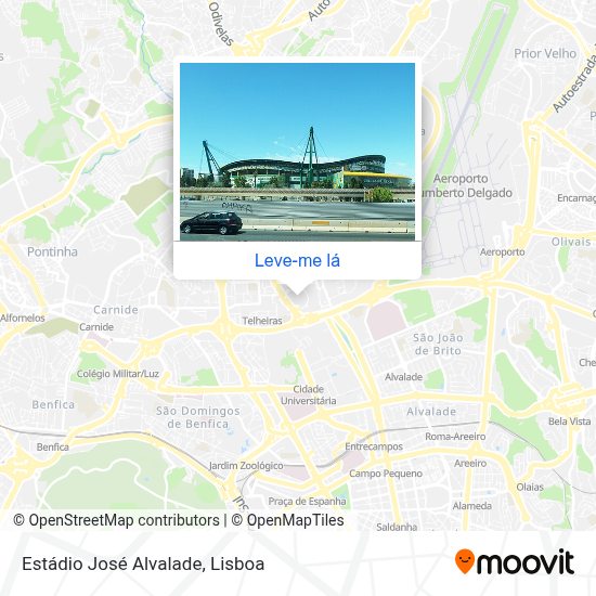 Como chegar a Estádio José Alvalade em Lisboa por autocarro, comboio ou ...