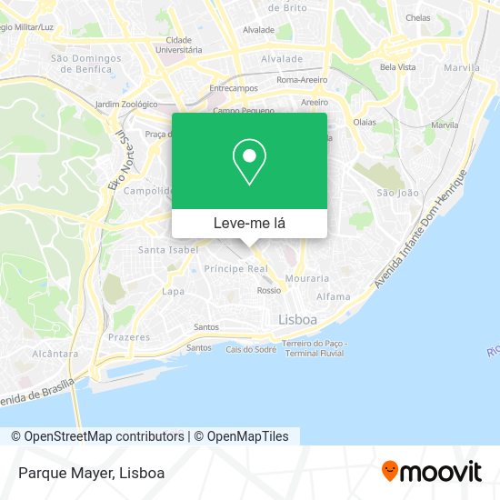 Como chegar a Parque Mayer em Lisboa por autocarro, metro ou comboio?