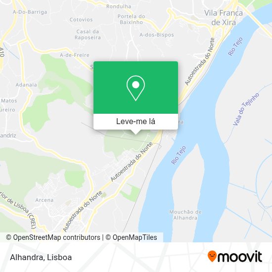 Como chegar a Alhandra em Vila Franca De Xira através de Autocarro ou ...