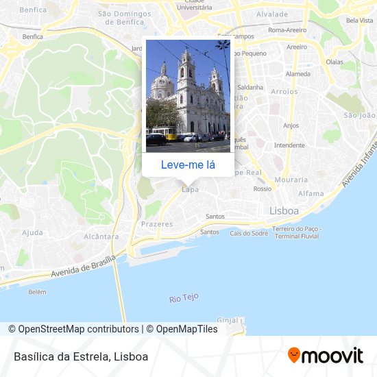 Como chegar a Basílica Da Estrela em Lisboa por autocarro, metro ...