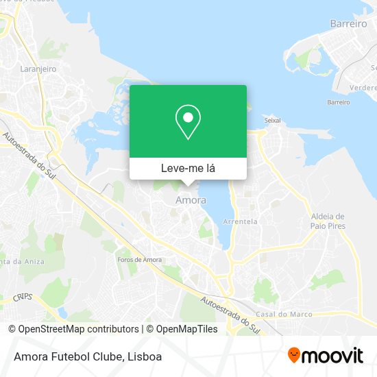 Como chegar a Amora Futebol Clube em Seixal por autocarro, comboio ...