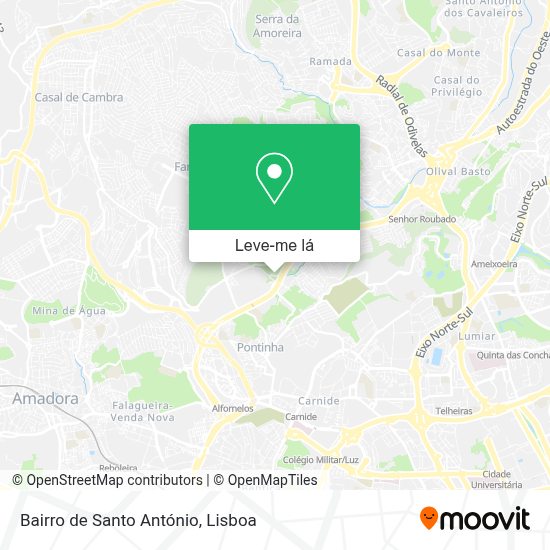 Como chegar a Bairro De Santo António em Odivelas por Autocarro, Metro ...