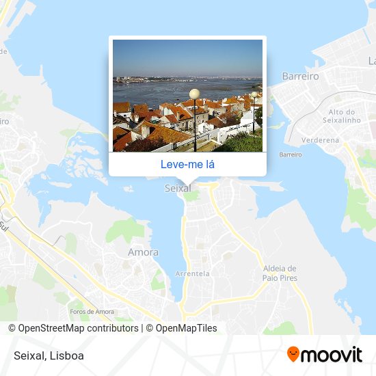 Como chegar a Seixal através de autocarro, metro, ferry ou comboio?