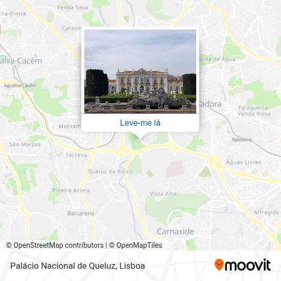 Como chegar a Palácio Nacional de Queluz em Sintra por autocarro, metro ...