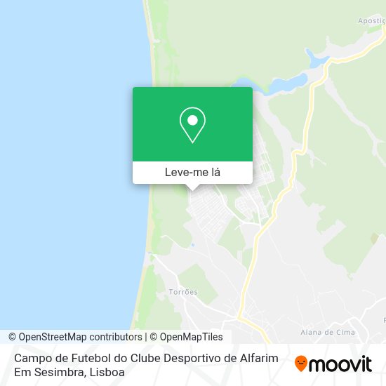 Como chegar a Campo de Futebol do Clube Desportivo de Alfarim Em ...