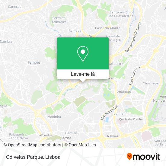 Como chegar a Odivelas Parque através de autocarro, metro, comboio ou ...