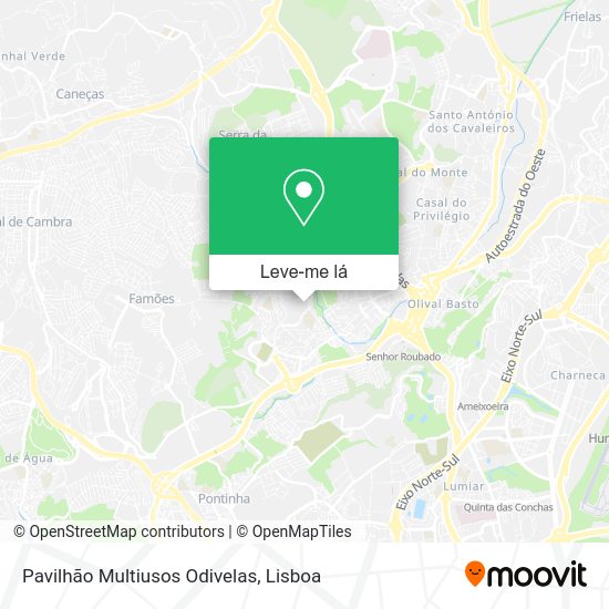 Como chegar a Pavilhão Multiusos Odivelas através de autocarro ou metro?