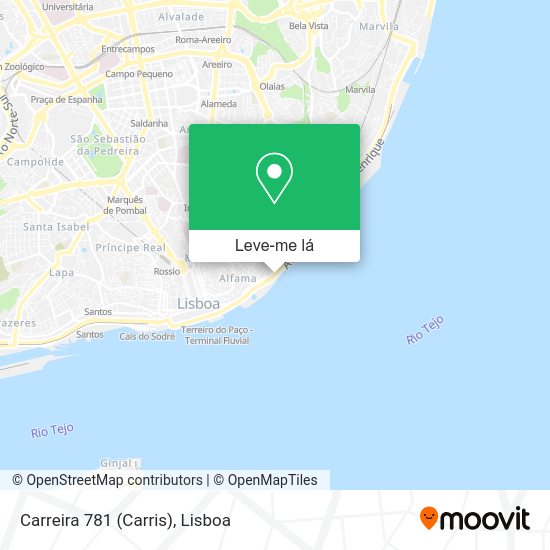 Como chegar a Carreira 781 (Carris) em Lisboa por Autocarro, Metro ou ...