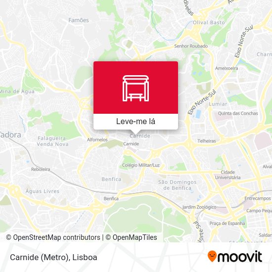 Carnide (Metro) stop - Rotas, Horários e Preços