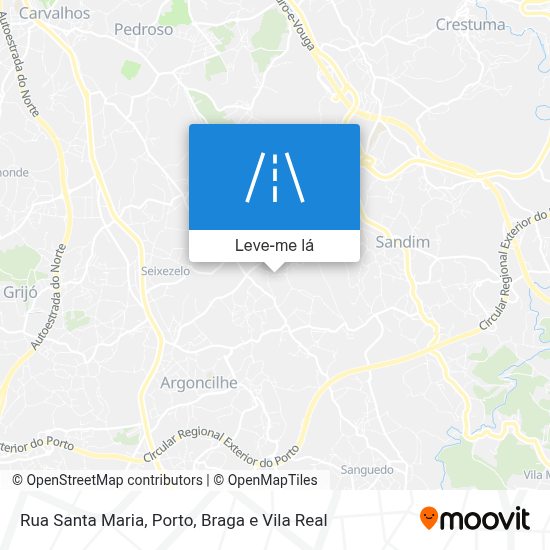 Como chegar ao Rua Santa Maria, Argoncilhe por Autocarro, Metro ou Comboio?