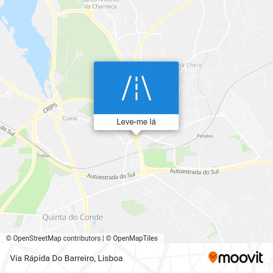 Como chegar a Via Rápida Do Barreiro através de Autocarro, Comboio ...