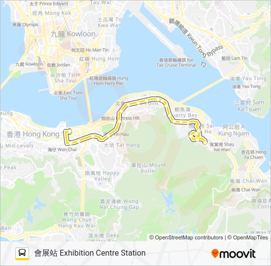 2A Route: Schedules, Stops & Maps - 會展站 Exhibition Centre Station (Updated)