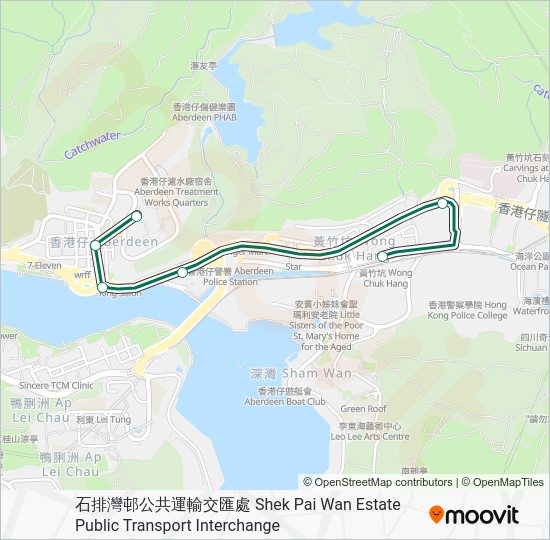 4M Route: Schedules, Stops & Maps - 石排灣邨公共運輸交匯處 Shek Pai Wan Estate ...