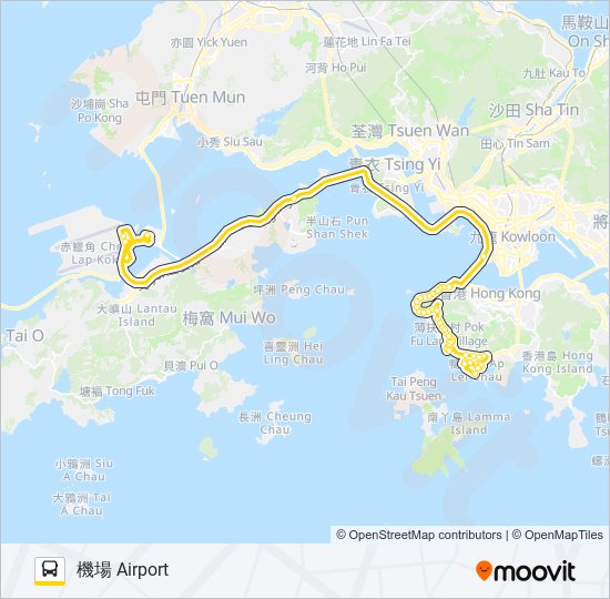 a10 Route: Schedules, Stops & Maps - 機場 Airport (Updated)