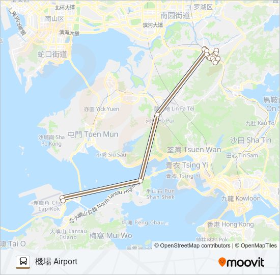 a43 Route: Schedules, Stops & Maps - 機場 Airport (Updated)
