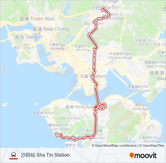 170 Route: Schedules, Stops & Maps - 沙田站 Sha Tin Station (Updated)