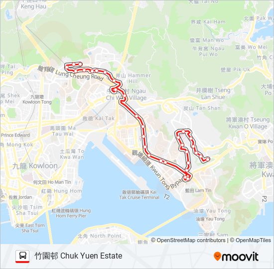 11c Route: Schedules, Stops & Maps - 竹園邨 Chuk Yuen Estate (Updated)