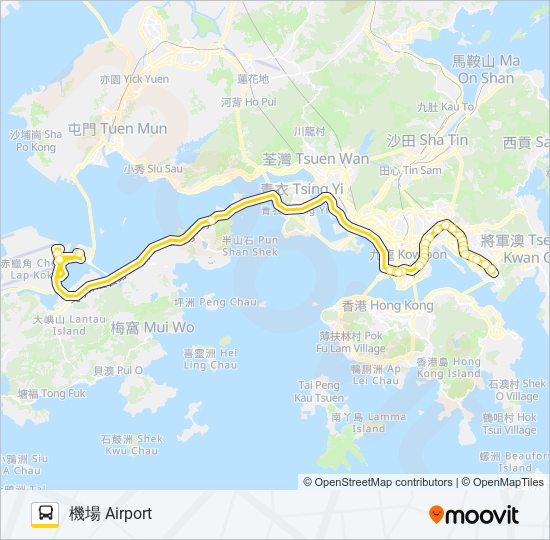 a22 Route: Schedules, Stops & Maps - 機場 Airport (Updated)
