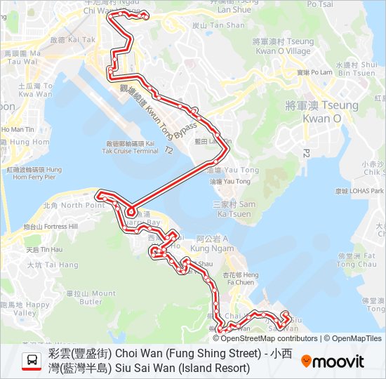 606 Route Schedules Stops Maps Siu Sai Wan Island 606 Route Schedules Stops Maps Siu Sai Wan Island