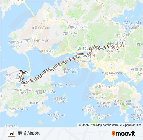 a41 Route: Schedules, Stops & Maps - 機場 Airport (Updated)