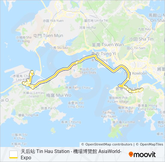 e11 Route: Schedules, Stops & Maps - 天后站 Tin Hau Station (Updated)