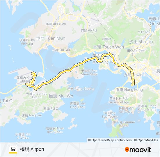 n21 Route: Schedules, Stops & Maps - 機場 Airport (Updated)