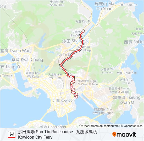 891 Route: Schedules, Stops & Maps - 九龍城碼頭 Kowloon City Ferry (Updated)