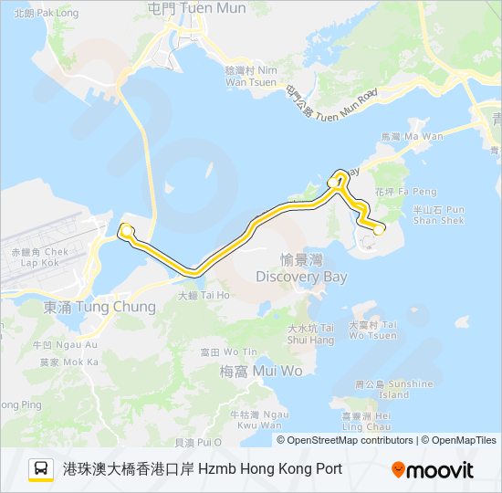 b5 Route: Schedules, Stops & Maps - 港珠澳大橋香港口岸 Hzmb Hong Kong Port (Updated)