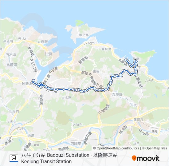 107 Route: Schedules, Stops & Maps - 基隆轉運站 Keelung Transit Station ...