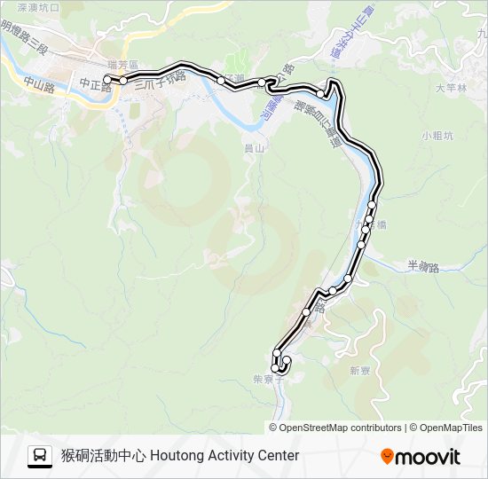 808區民廣場 Route: Schedules, Stops & Maps - 猴硐活動中心 Houtong Activity Center ...