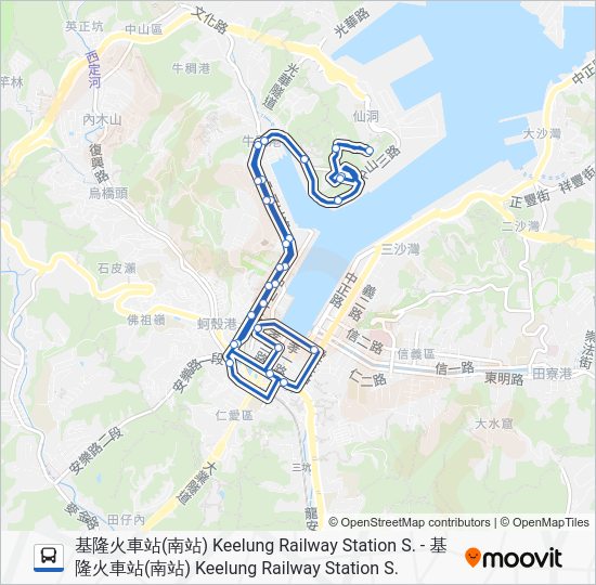 3047 Route: Schedules, Stops & Maps - 基隆火車站(南站) Keelung Railway Station ...